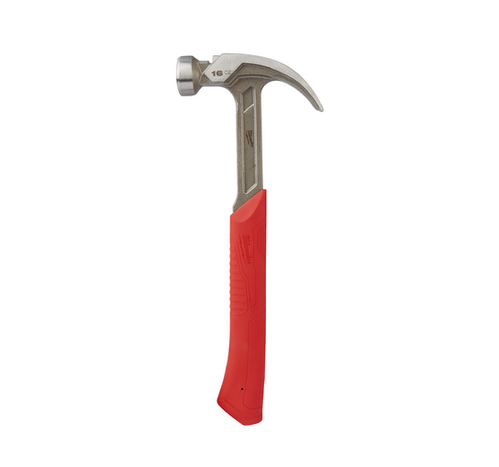 Milwaukee Steel Curved Claw Hammer 16oz/450g 4932478655 | Red Tool ...