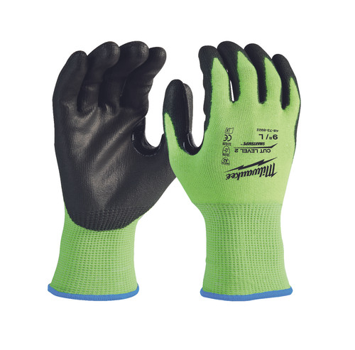 Milwaukee High-Vis Cut Level B Touchscreen Gloves | Red Tool Superstore