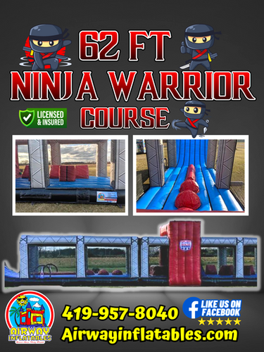 62' NINJA WARRIOR COURSE | Airway Inflatables