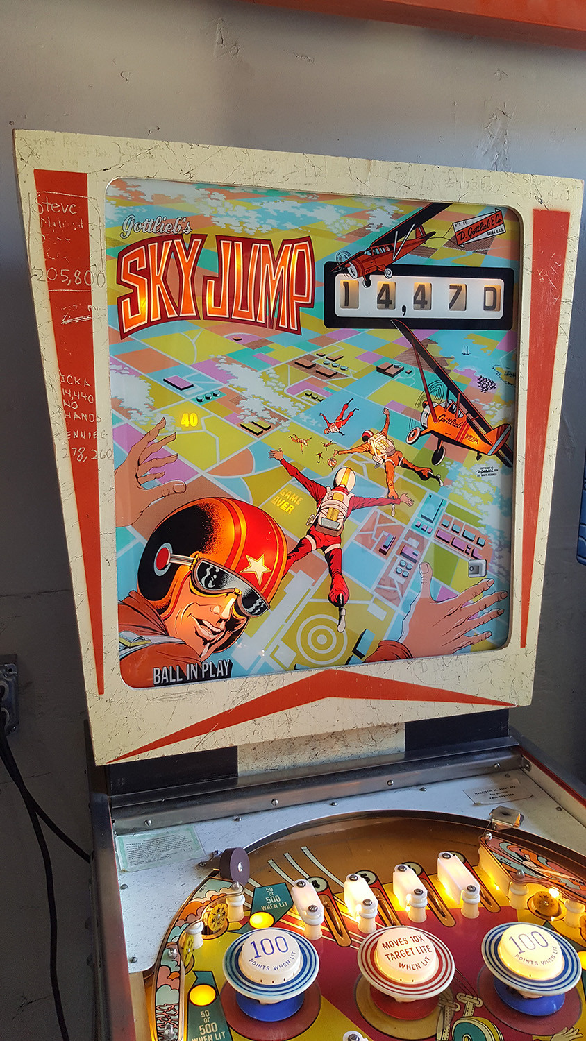Sky Jump Pinball Machine