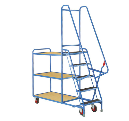 Heavy Duty Step Tray Trolleys – 5 Steps | Nationwide Handling