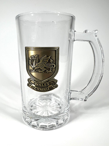 Welsh Plaque Tankard Glass | barrybados