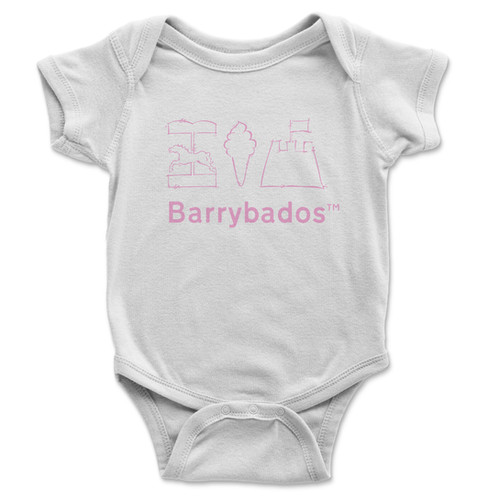 Barrybados Pink Baby Vest | barrybados