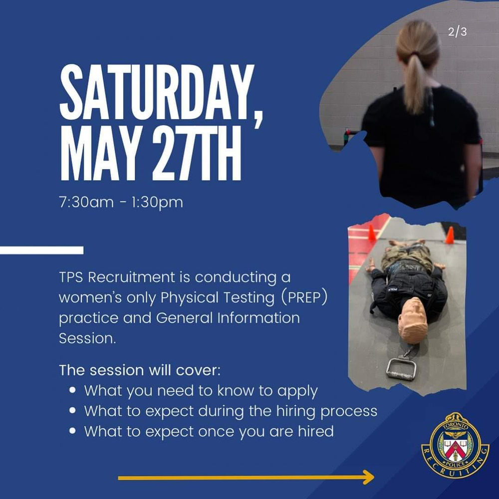 Toronto Police - Women's Only PREP & Information Session | Project # ...