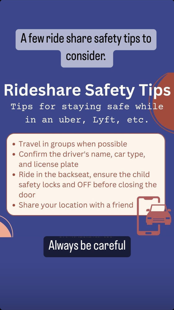 Rideshare Safety Tips | Project #Engage416