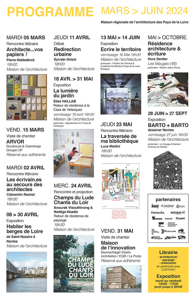 Programme Mars > Juin 2024