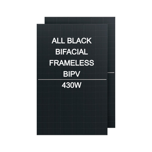 Transparent Bipv Monocrystalline Double Glass Bifacial 430W Solar Panel ...