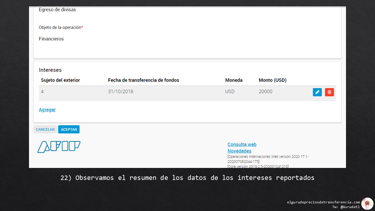 Paso a Paso - Formulario 2668 - Entrega 3 - Operaciones Financieras