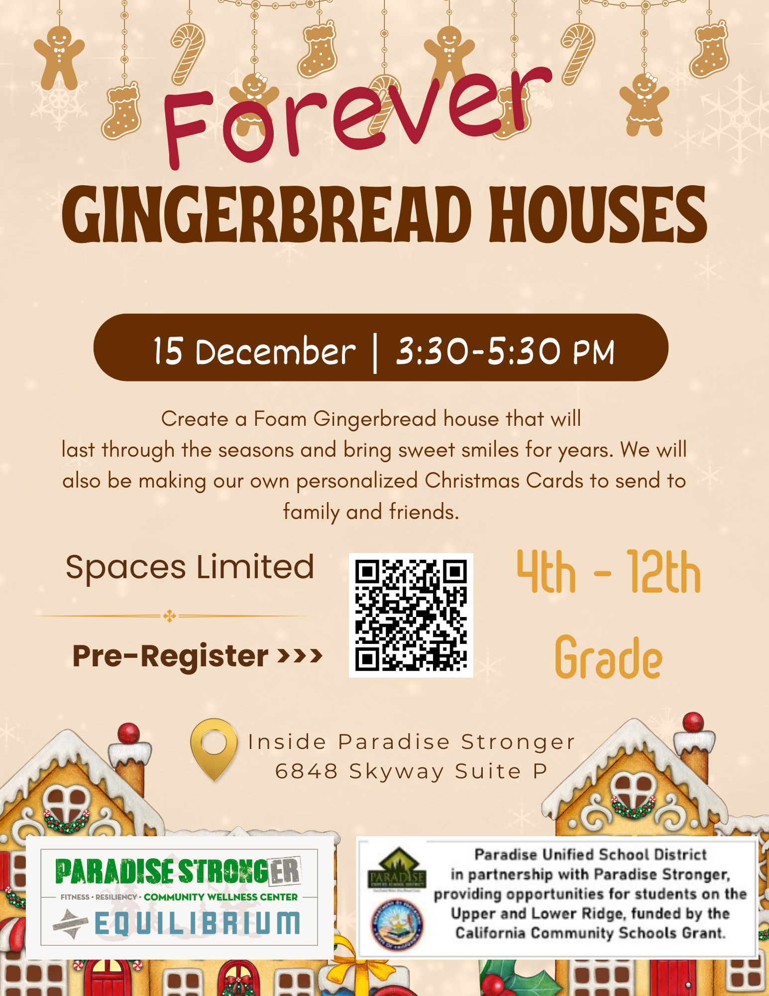 Forever Gingerbread Houses and DIY Christmas Cards | Paradise Stronger