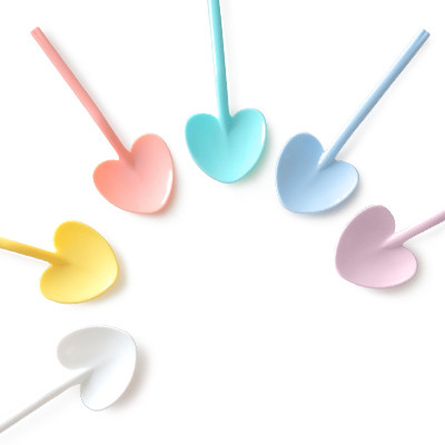 Assorted Heart Shaped Dessert Spoon | stellateaproducts