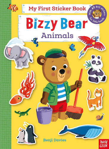 חוברת מדבקות גדולות וחפש ומצא חיות Busy Bear | ילדים סטור