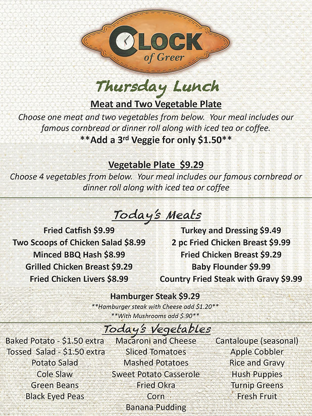 Thursday | clockofgreer