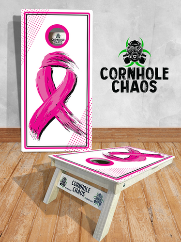 Pink Ribbon (Breast Cancer Awareness) Boards | Cornhole Chaos