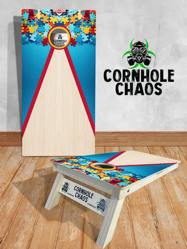 Autism Puzzle Cornhole Board | Cornhole Chaos