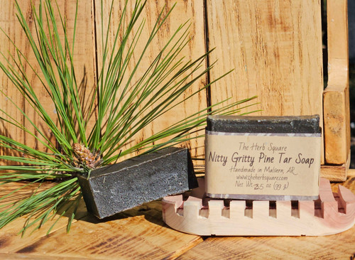 Nitty Gritty Pine Tar Soap | The Herb Square | Herbal Bath & Body Products