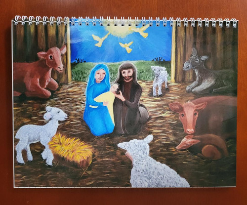 Nativity- Spiral Notebook | Allison Brady Art