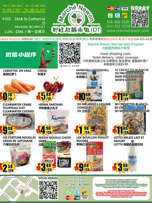 Downtown Flyer | Marche Newon