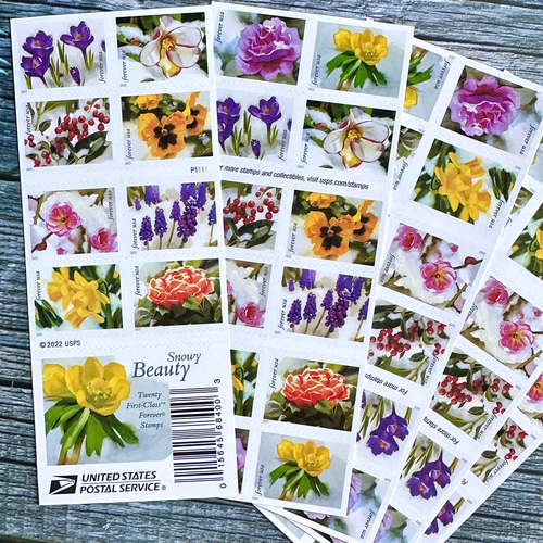 Snowy Beauty USPS Forever Postage Stamp US First Class Postal Holiday ...