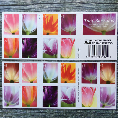 Forever Stamps 2023 USPS First-Class Tulip Blossoms 2023 Stamps (20PCS ...