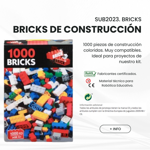 REF: SUB2023. BRICKS DE CONSTRUCCIÓN 1000 PIEZAS | Cetcom