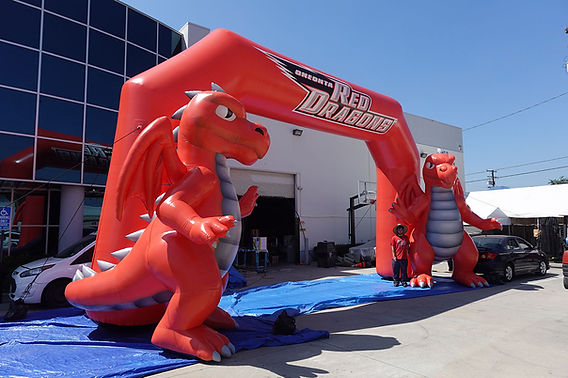 inflatable welsh dragon