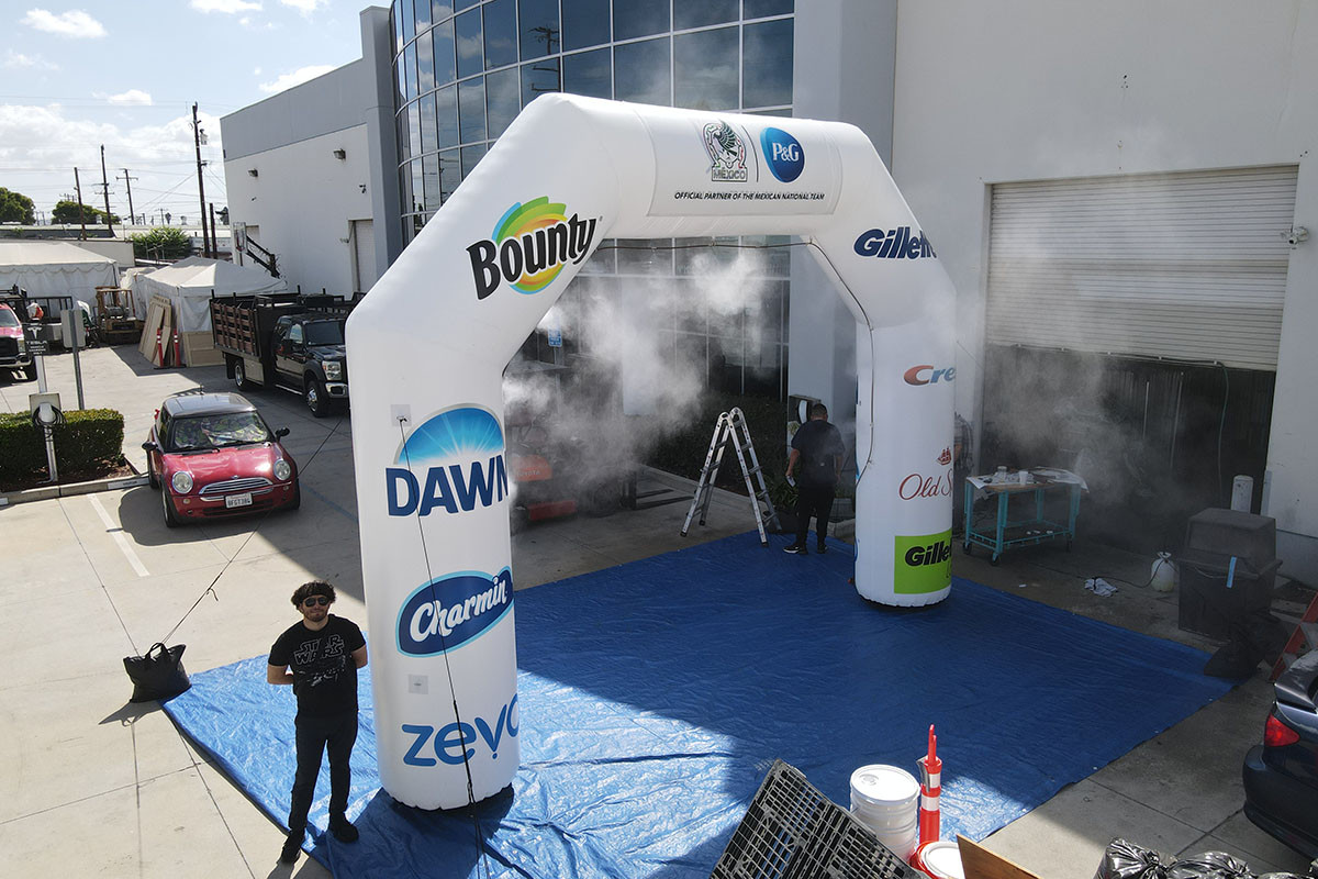 Inflatable Misting Arches