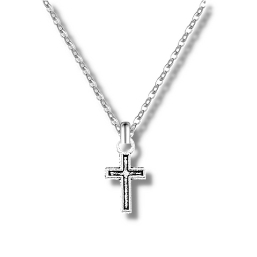 Solid Cross Necklace | The Jewellery Outlet
