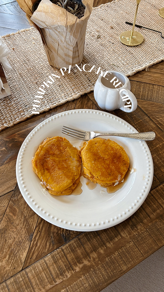 FALL PUMPKIN PANCAKE RECIPE!