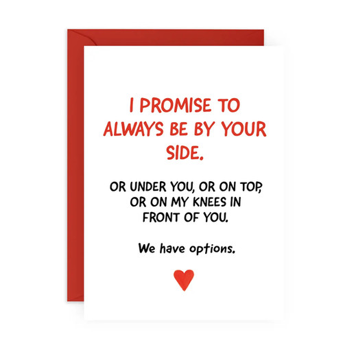 We Have Options Funny Anniversary Card | The Geek Side