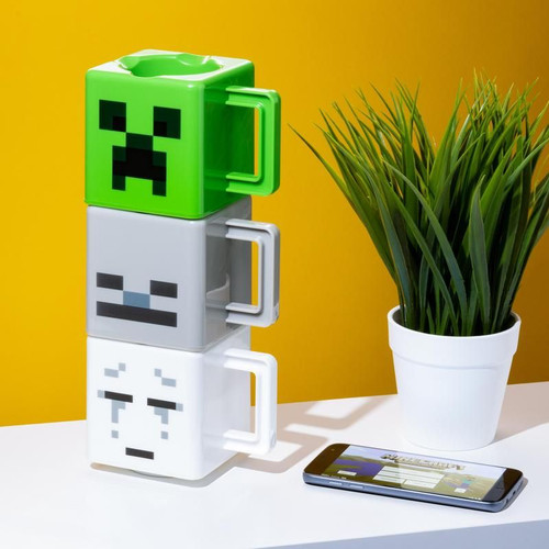 Minecraft Set of 3 Stacking Mugs | The Geek Side