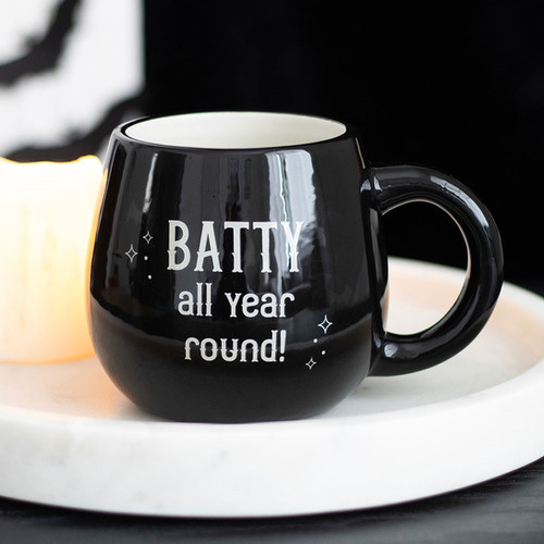 Batty All Year Round Rounded Peekaboo Mug | The Geek Side