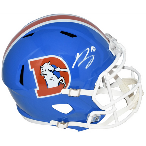 BO NIX SIGNED DENVER BRONCOS THROWBACK FULL SIZE SPEED HELMET BECKETT ...