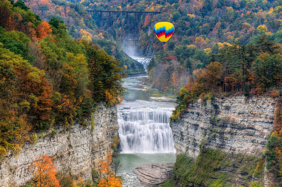 Middle Falls Letchworth State Park Waterfall Wednesday: Letchworth