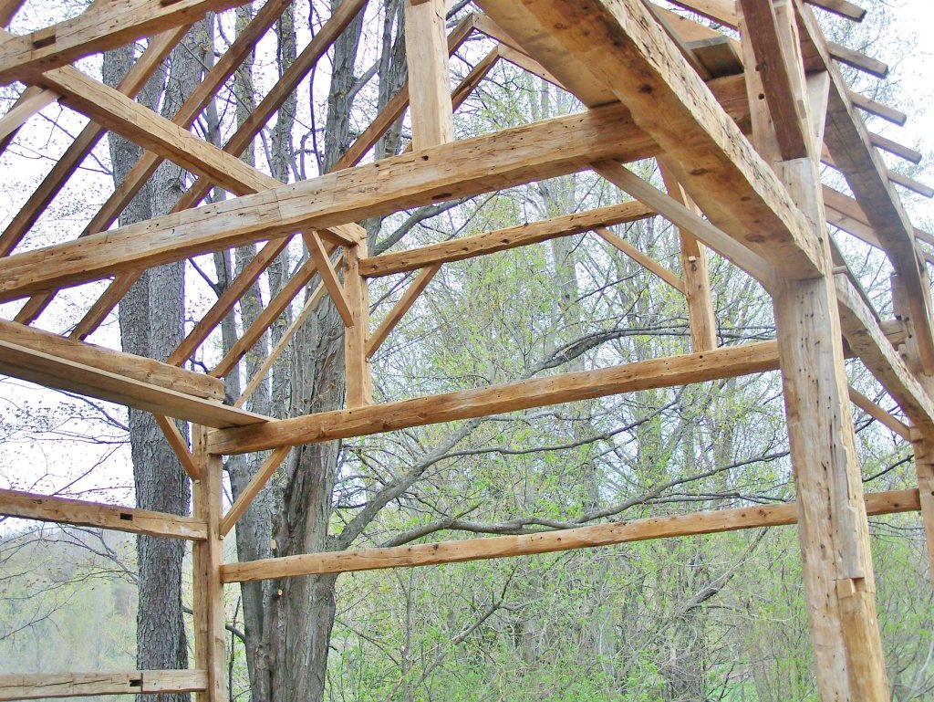 Hand Hewn Pine Timber Frame | 1840s | Vermont