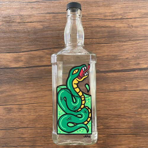 Snake Glass Bottle | Frankenfreckle