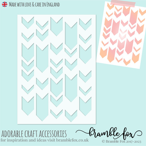 Fox Cut Stencil | #65 | Chevrons | bramblefox