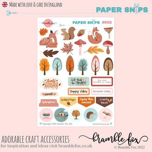 Paper Snips 042 | Autumn Woodland | bramblefox