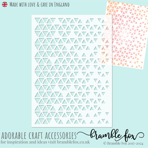 Fox Cut Stencil #99 | Geometric Triangles | bramblefox