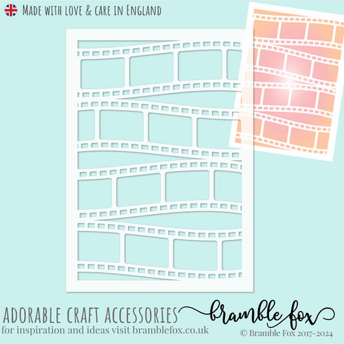 Fox Cut Stencil | #111 | Wavy Filmstrip | bramblefox