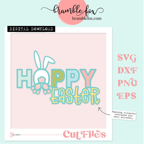 Hoppy Easter | Cut File | bramblefox