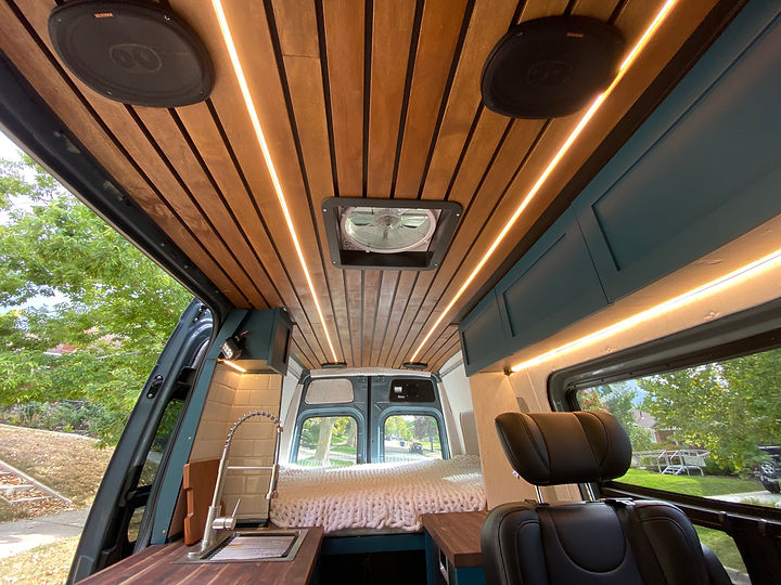 Turquoise 144 WB Custom Sprinter | Smithed Vans