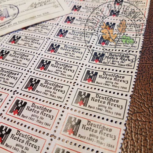 German Red Cross (DRK) Membership Stamps (strip of 5) | Krause Papierwerke