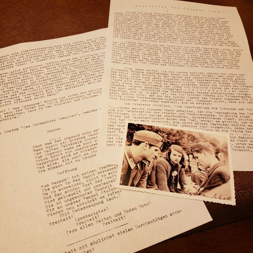 Sophie Scholl - White Rose Leaflet #1 | krausepapierwerke