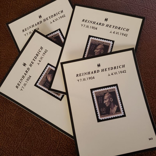 Heydrich - Memorial Stamp Sheet | Krause Papierwerke