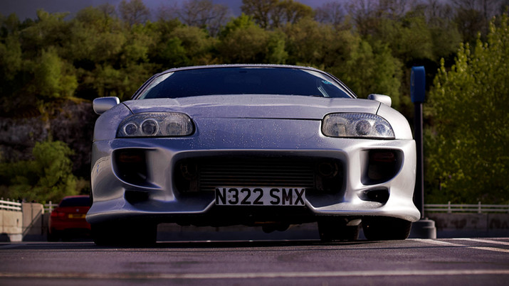 Toyota Supra Mk4 silver | kirkfaceyphotos.com