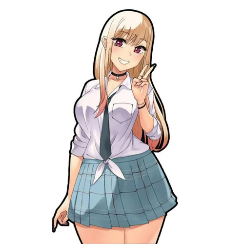 My Dress-Up Darling - Marin Kitagawa School Peace Sign 7 Anime Sticker ...