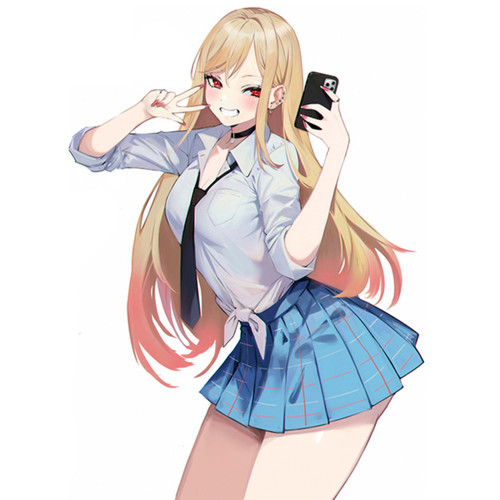 My Dress-Up Darling - Marin Kitagawa School Peace Sign 2 Anime Sticker ...