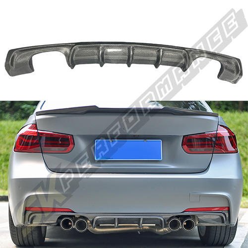 BMW 3 Series F30 - M Performance Quad Tip Exit Rear Diffuser with ...