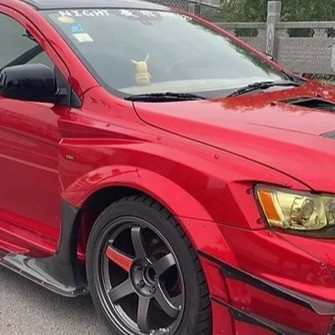 Mitsubishi Lancer Evo X- Varis V3 Style Widebody Front Fender | SK ...