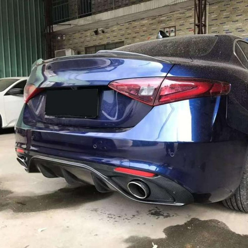 Alfa Romeo Giulia - Veloce Style Dual Exit Rear Diffuser | SK Performance